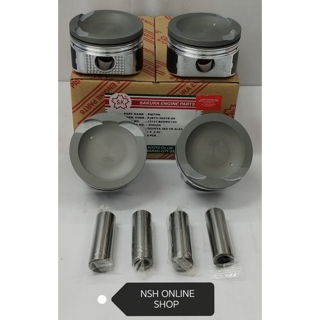 Piston Assy [Sakura] for Perodua Myvi 1.5 Lagi Best 2011-2017 Year Alza 1.5 2008-2018 Year ...