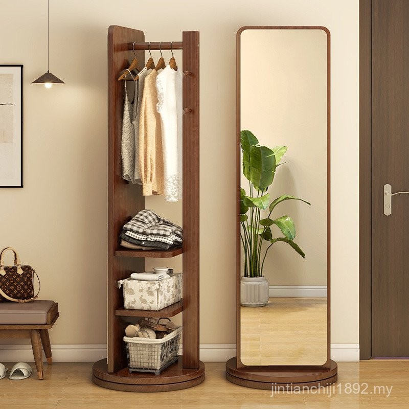 [1919 People Collection] Household Full-Body Mirror Rotating Dressing ...