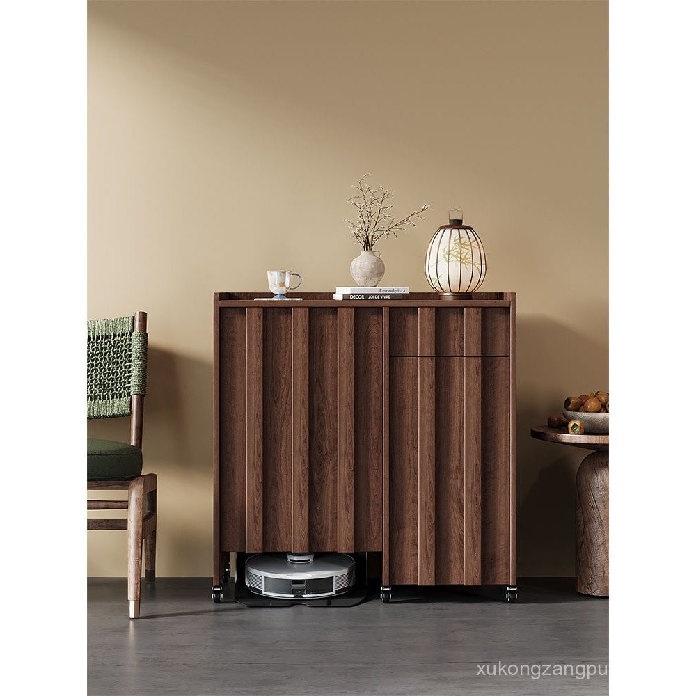 Medieval Style Solid Wood Sweeping Robot Base Station Cabinet Blocker ...