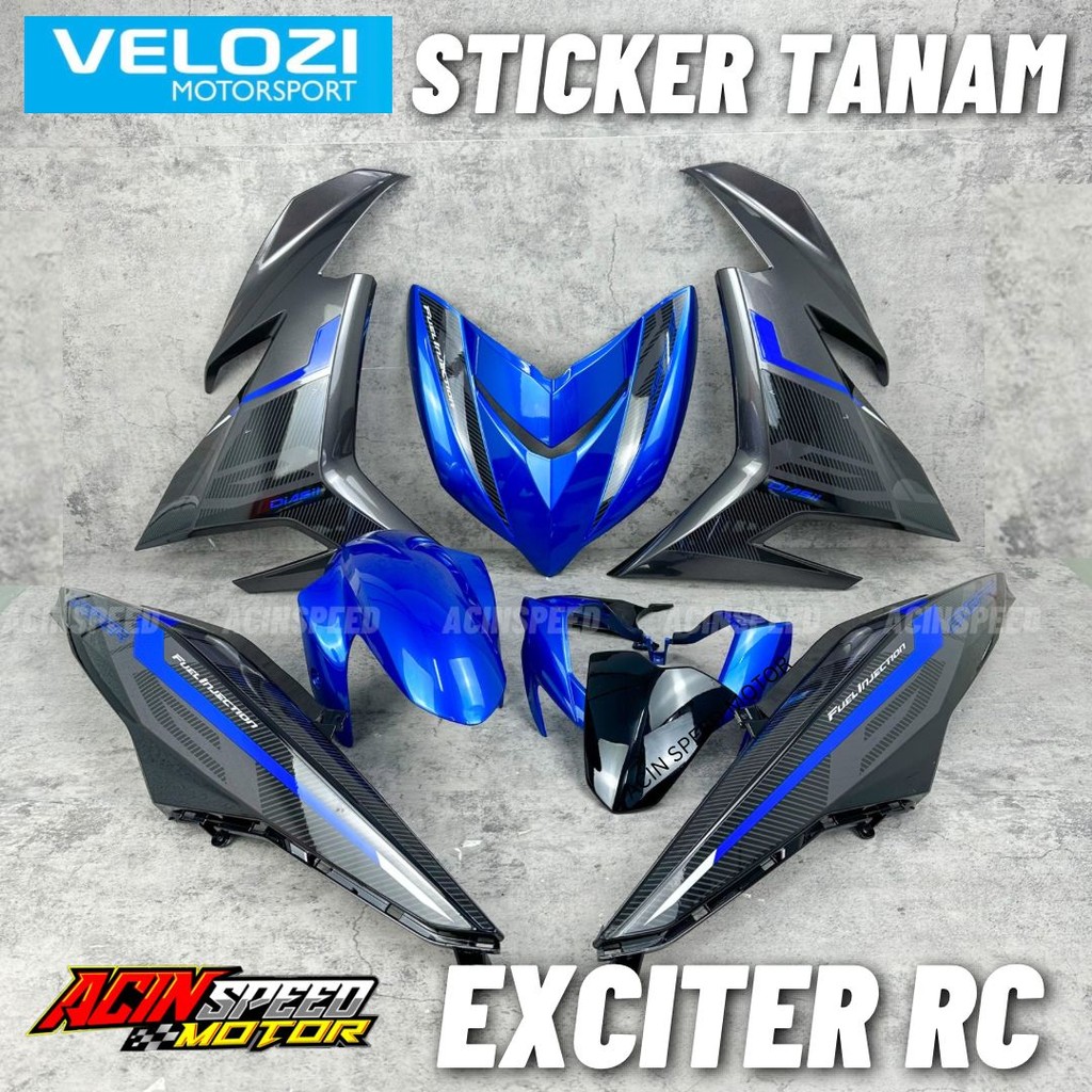 VELOZI EXCITER RC Y15ZR V1 V2 COVER SET/ EXCITER RC Y15 MERAH BIRU ...