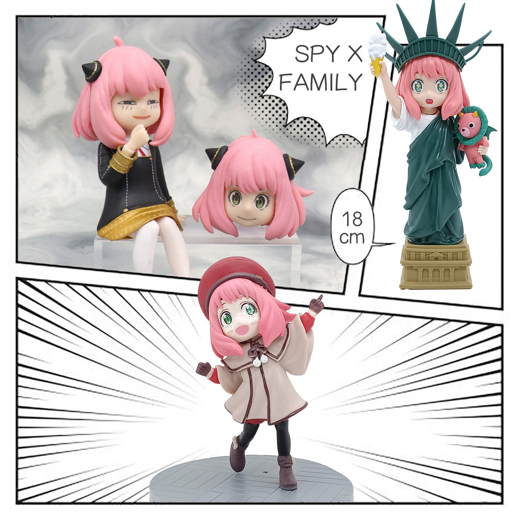 Spy X Family Figure PVC Action Figure Collectible Toys Manga Anime Anya ...