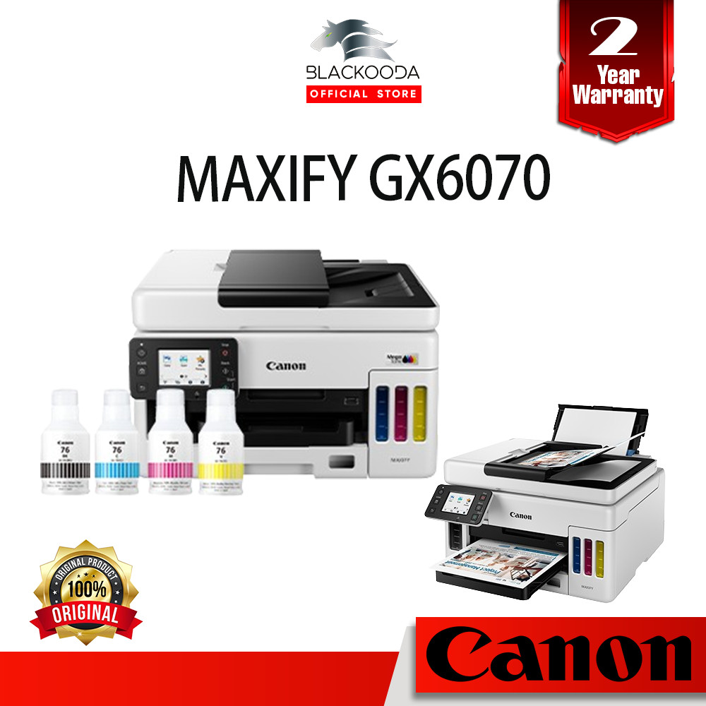 CANON MAXIFY GX6070 Wireless Multi-Function MegaTank Business Printer ...
