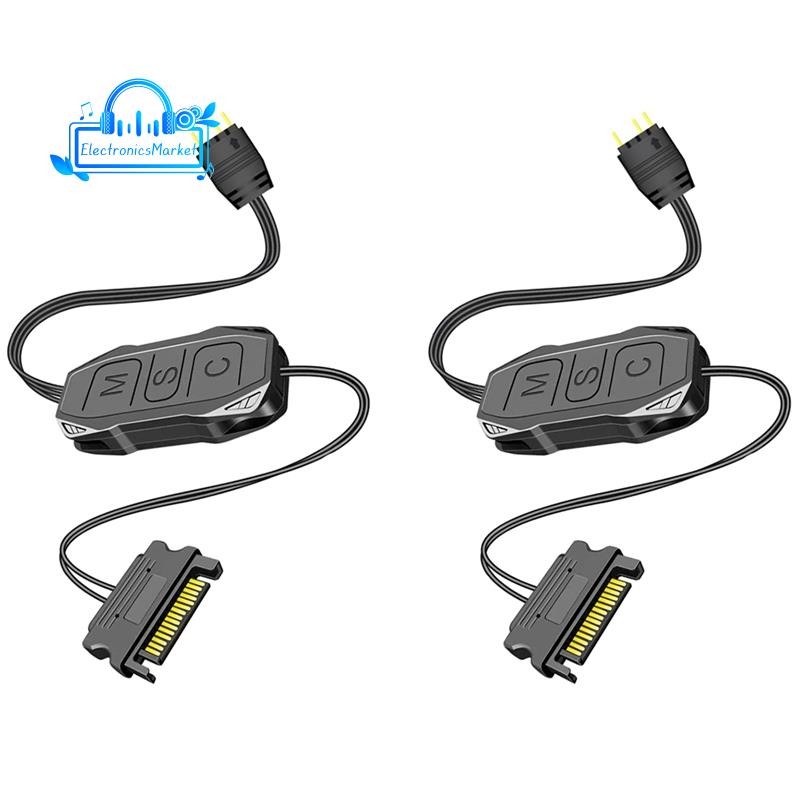 RGB Sync Controller SATA Mini RGB Controller 3PIN Hub forComputer Cpu ...