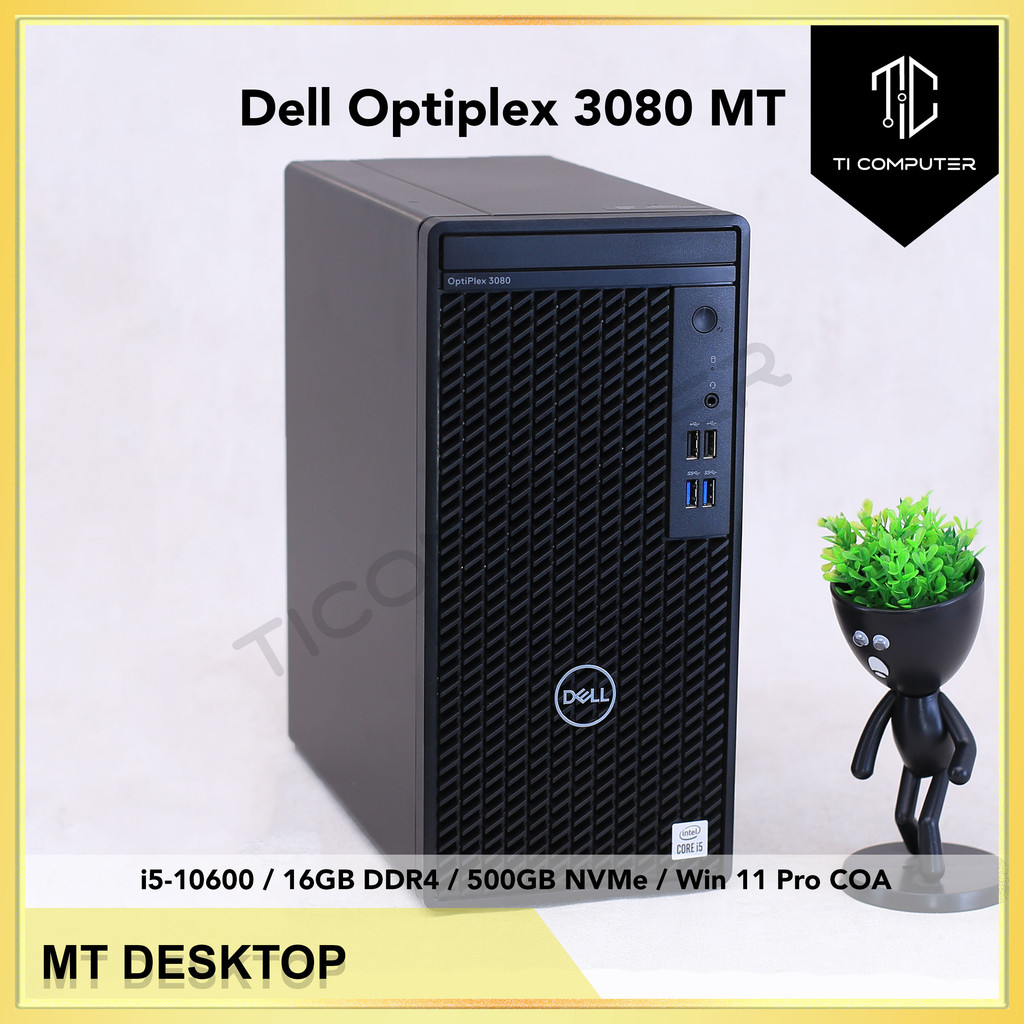 Dell Optiplex 3080 MT Intel Core i5-10600 16GB DDR4 RAM 500GB NVMe SSD ...