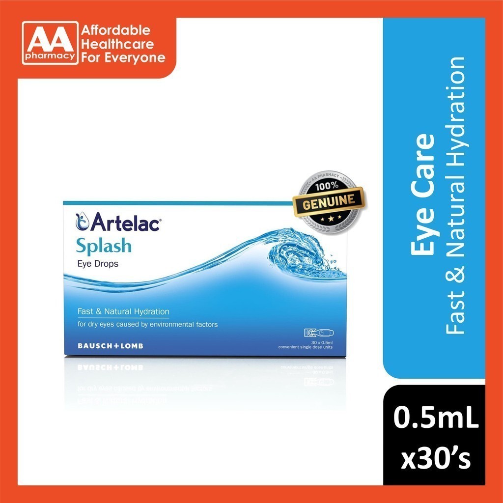 Artelac Splash Eye Drop 0.5mLx30's | Shopee Malaysia