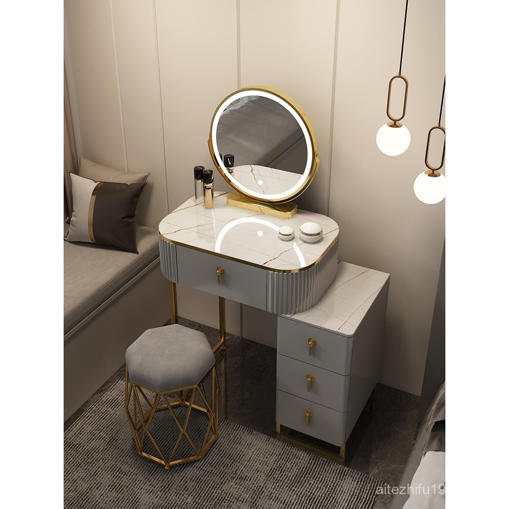 2024 Light Luxury Dressing Table Mini Integrated Bedroom Modern ...