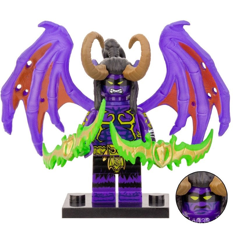 Warcraft Ilidan Furious Wind Demon Hunter Third Party MOC Assembled ...