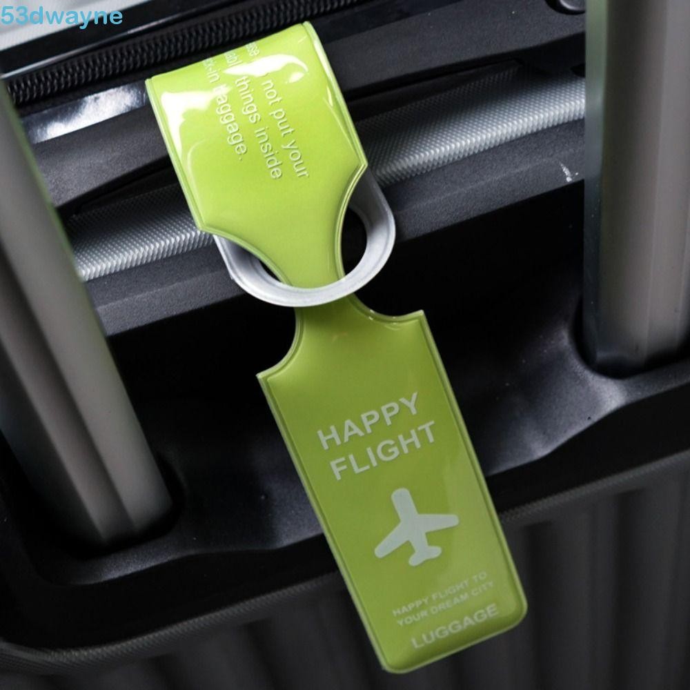 DWAYNE Airplane Suitcase Tag, Boarding Pass Baggage Name Tags PVC ...