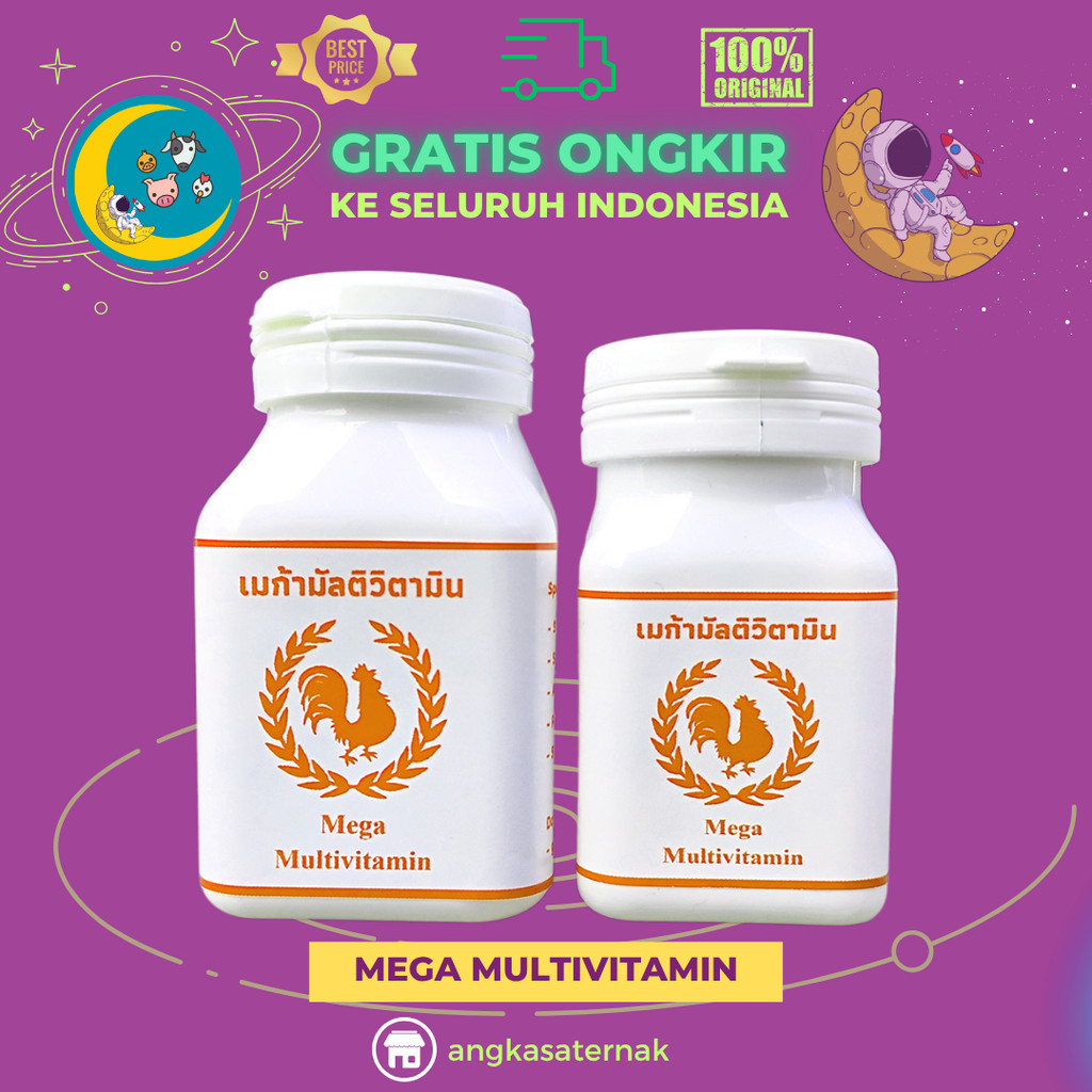 MEGA MULTIVITAMIN 50 AND 100 CAPSULES - Rooster Vitamin Supplement ...