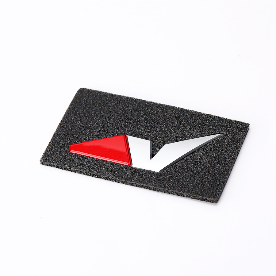 Supply Car Black Red Car Sticker ABS Plastic Chrome Plating High Grade ...