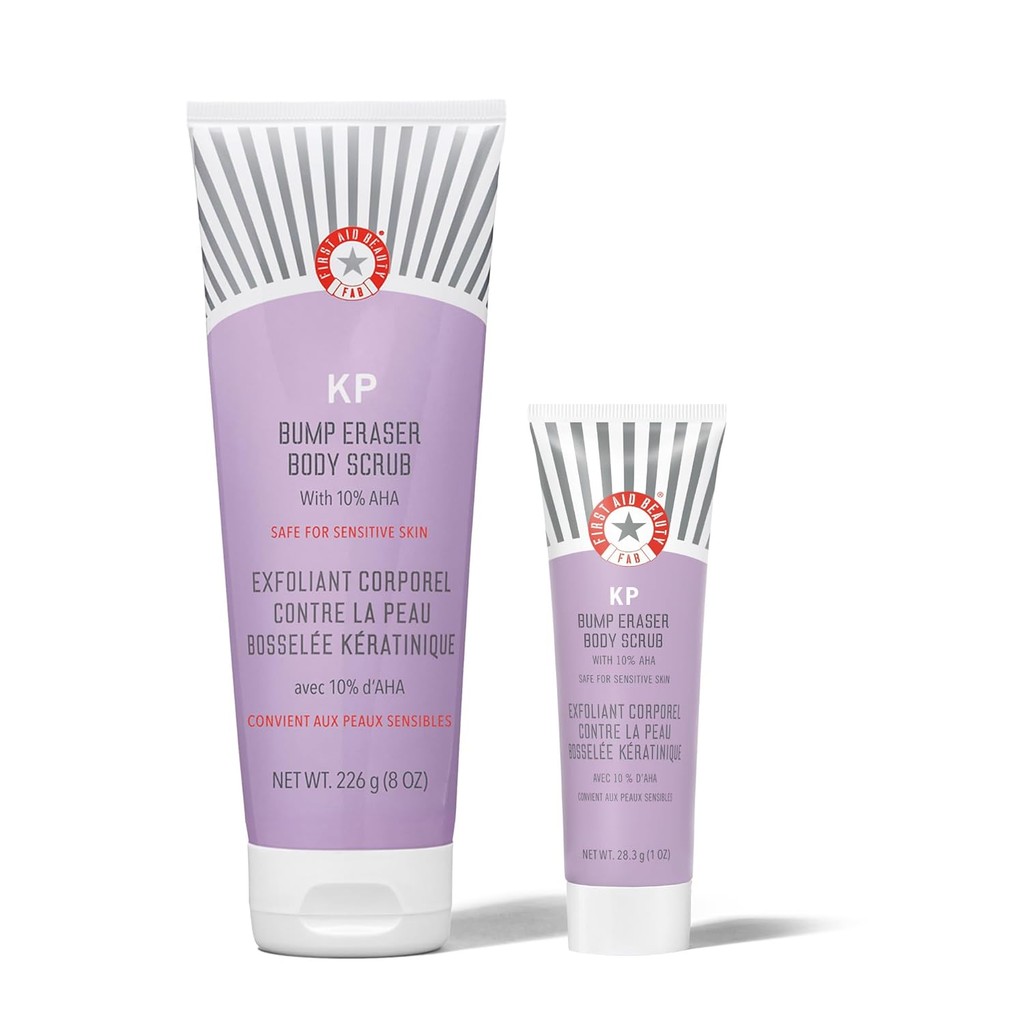 First Aid Beauty - KP Bump Eraser Body Scrub with 10% AHA, Keratosis ...