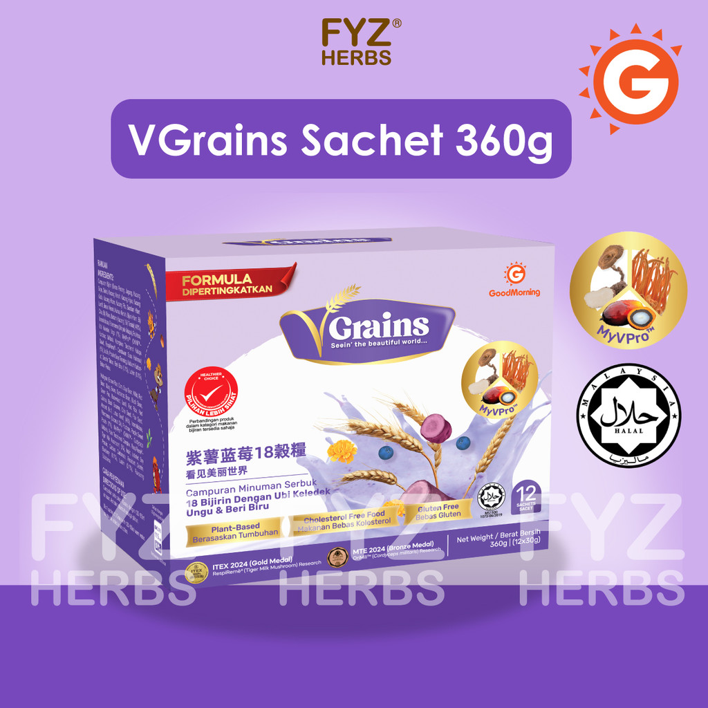 GoodMorning VGrains Sachet in Box 360g (12x30g) | Shopee Malaysia