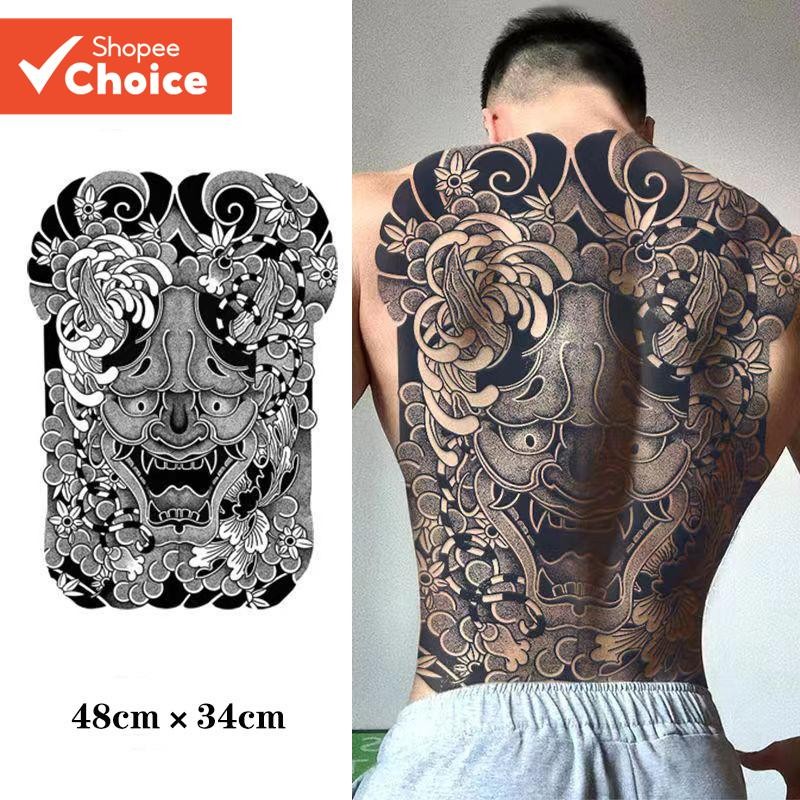 Waterproof Lasting 15 Days, Full Back Prajna Temporary Tattoo Stickers ...