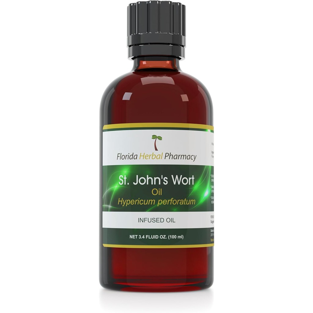 Florida Herbal Pharmacy, St. John's Wort (Hypericum perforatum) Infused Oil 3.4 oz (100 ml ...