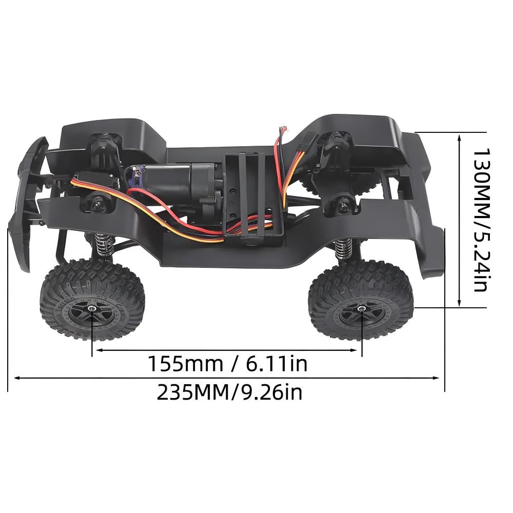 AUSTAR RC 1/18 TRX4M Frame 155mm Whelbase Chassis Frame Transmission ...