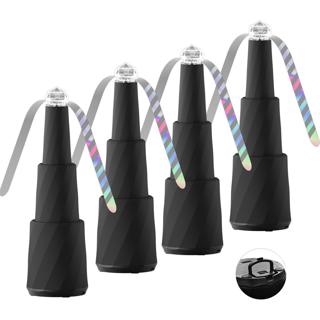 Portable Fan 4 Pack Fans for Tables,Food Fan with Flexible Goose-Neck ...