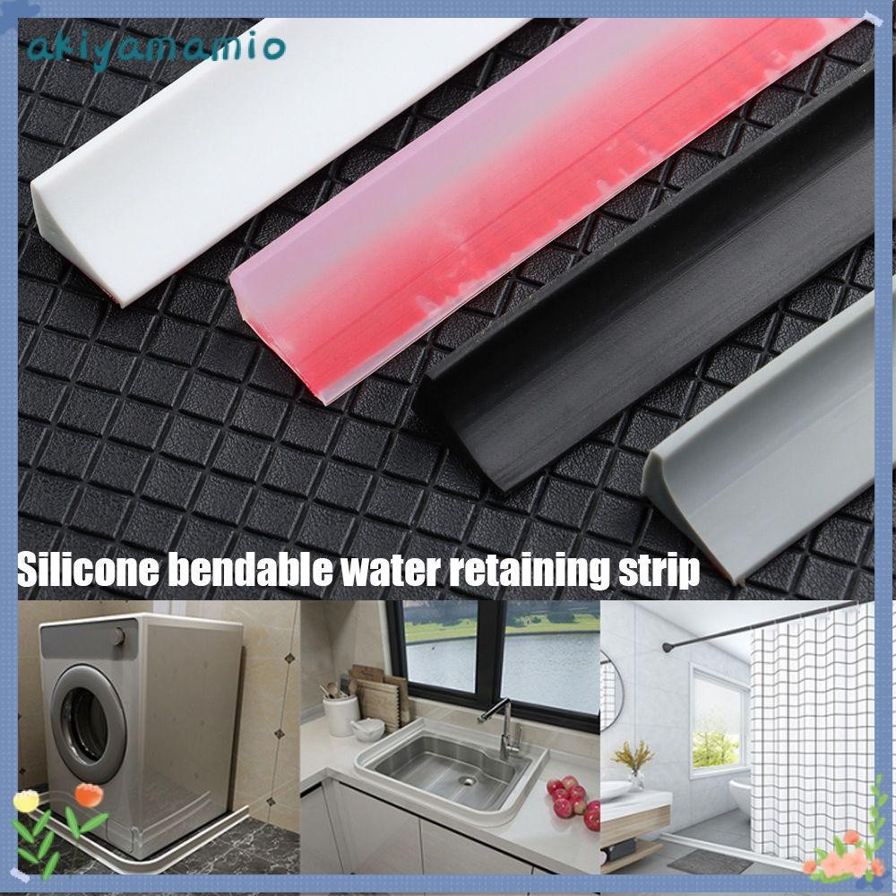 AKIYAMAMIO Water Retaining Strip Shower Dam Barrier Non-slip Flood ...