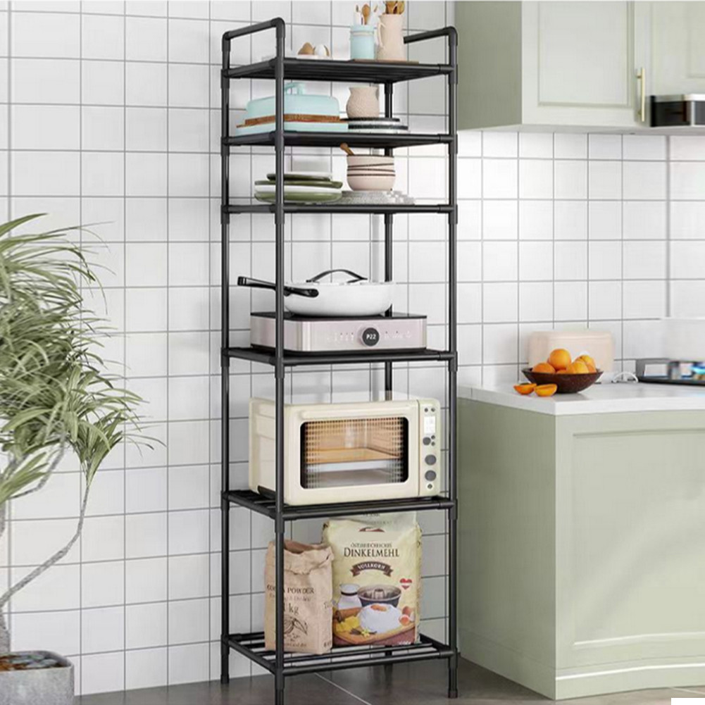 6 Tier Metal Storage Shelf Multi-Function Storage Rack Heavy Duty ...