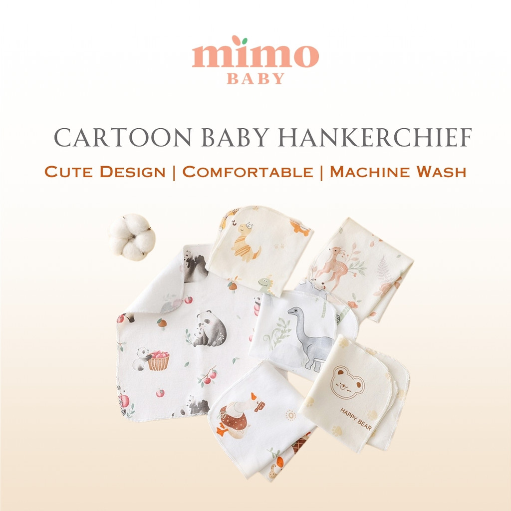 Mimo Baby Baby Handkerchief | 100% Cotton | Handkerchief bayi | Shopee ...