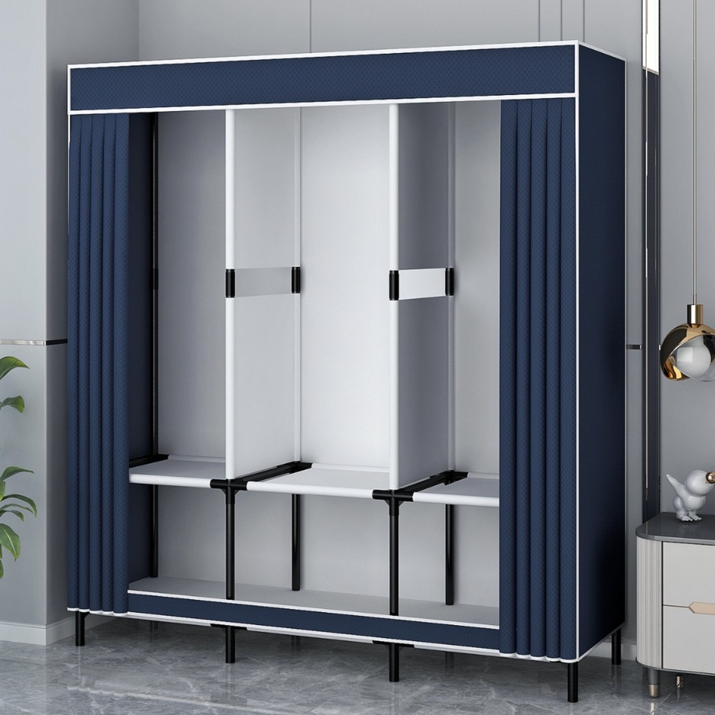 Modern Small Apartment Wardrobe Easy Installation Bedroom almari baju ...