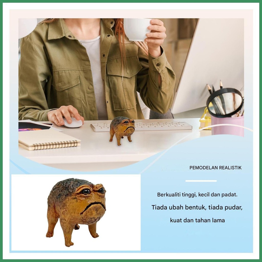 Frog Toad Figure Rain Frog Toad Sculptures Resin Fun Novelty Ugly Weird ...