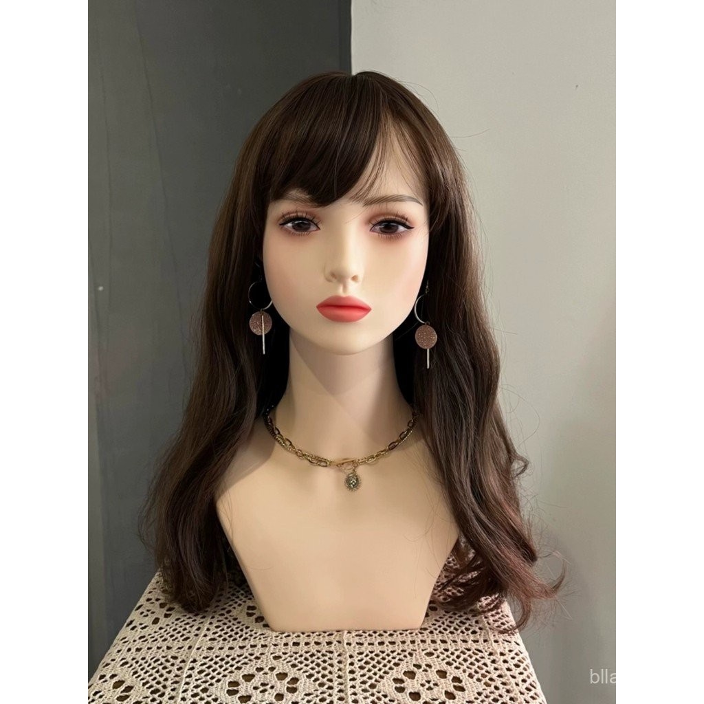 New Model Head Double Shoulder Wig Female Head Model cos Anime Wig ...