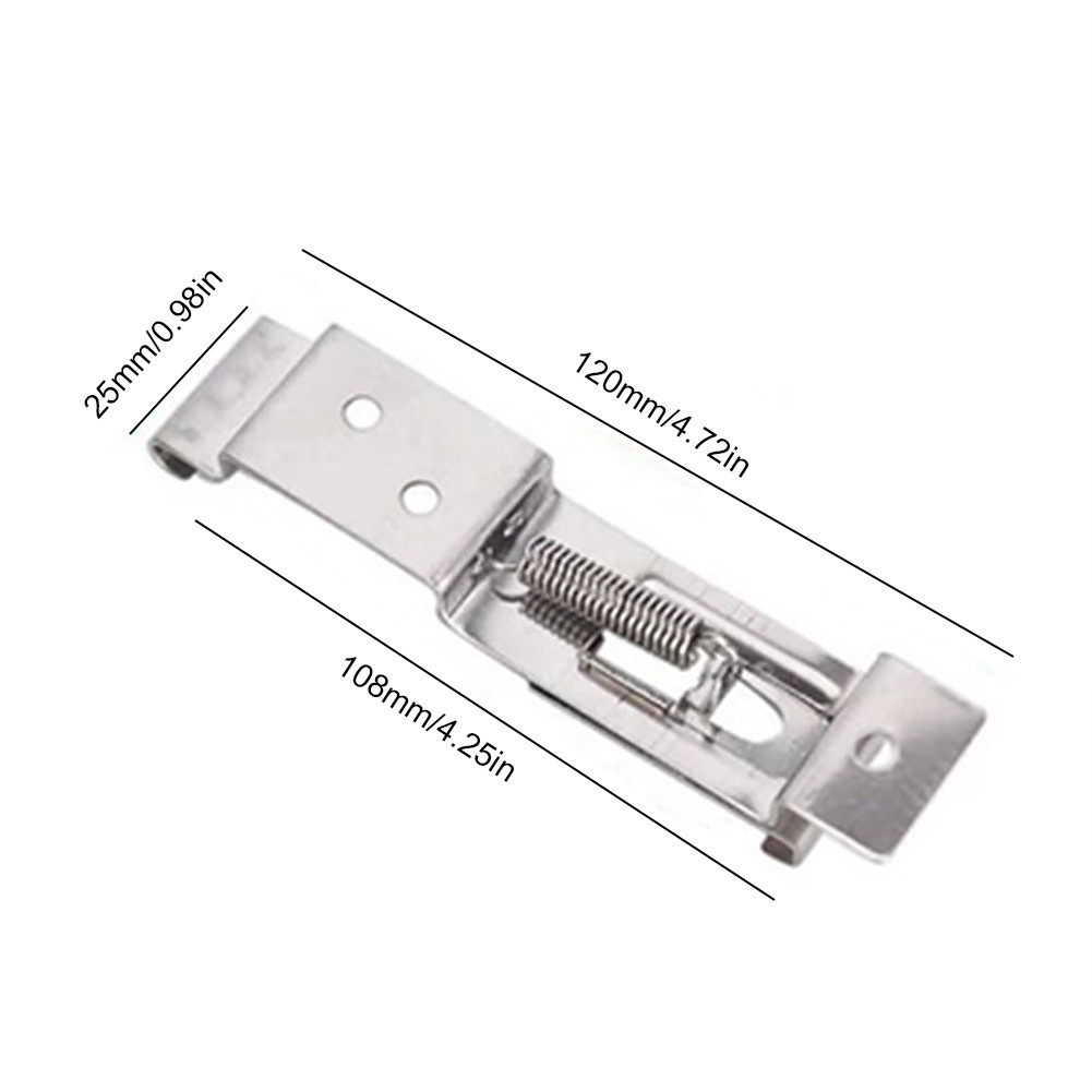 2Pcs License Plate Brackets Spring Loaded Trailer Number Plate Clips ...