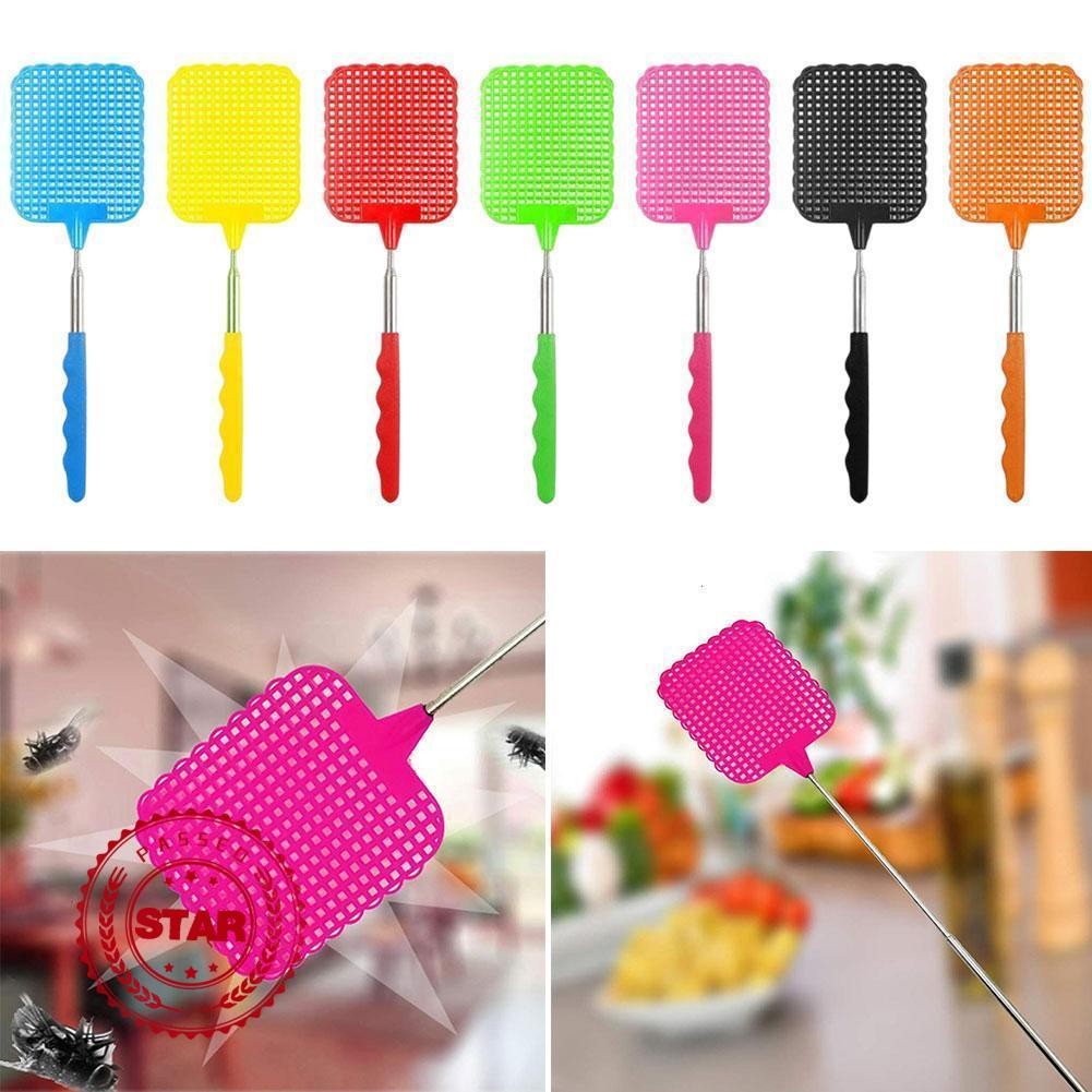 1 Pc Adjustable Fly Swatter Telescopic Extendable Mosquito Long Flapper ...