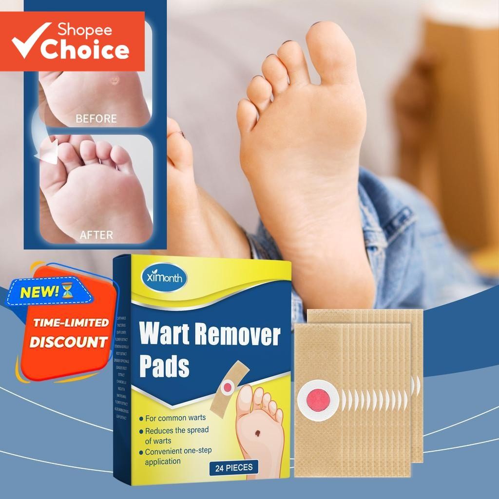 24pcs Plantar Wart Remover Pads, Wart Remover Bandaid for Plantar Wart ...
