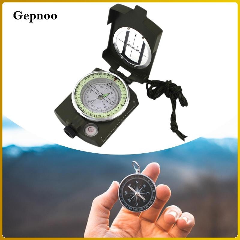 Gepnoo Portable Compass Geological Compass Versatile Calibrating Maps ...