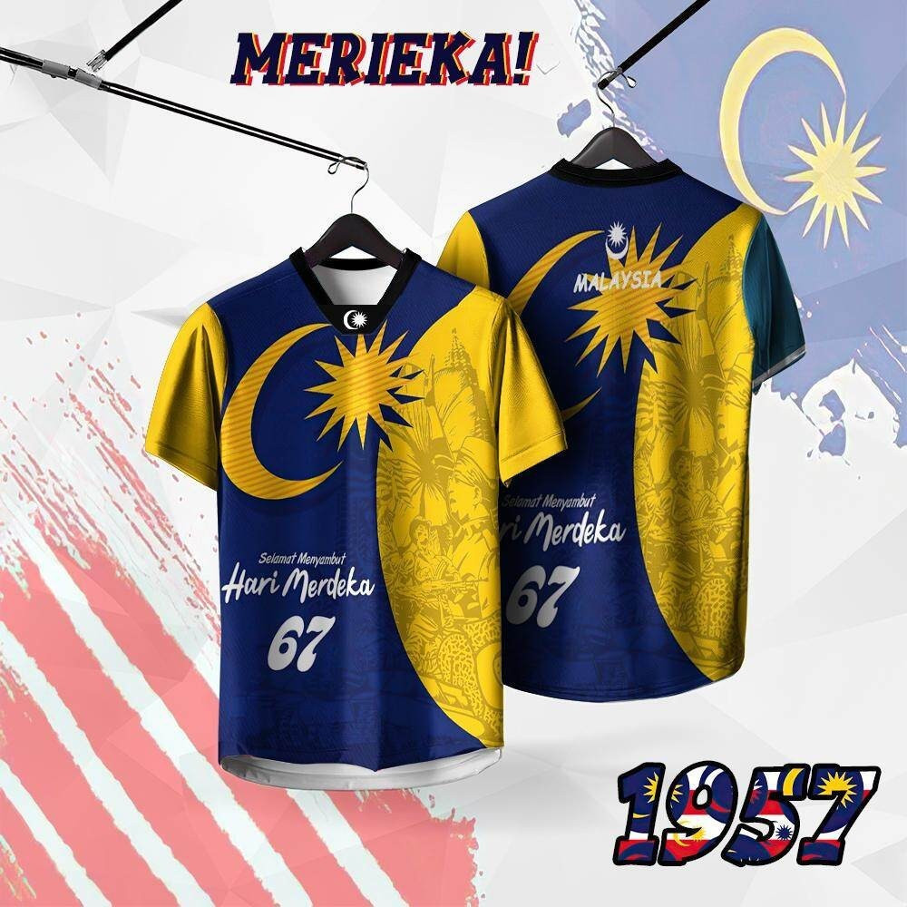 T-Shirt Merdeka Malaysia Day Jersey Theme Baju T-Shirt Kemerdekaan ...