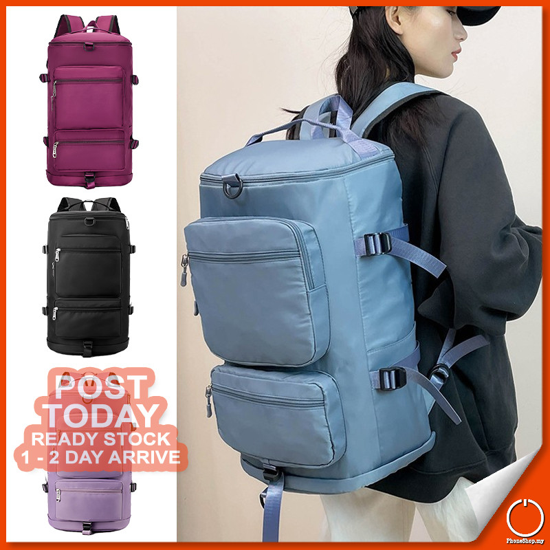 𝐏𝐀𝐂𝐊 𝐋𝐈𝐆𝐇𝐓 3 Ways Carry Duffel Bag Backpack Travel Bag Beg Bagasi Beg ...