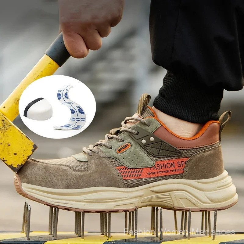 Summer Work Shoes With Plastic Toe Anti Puncture Anti Smashing Labor ...