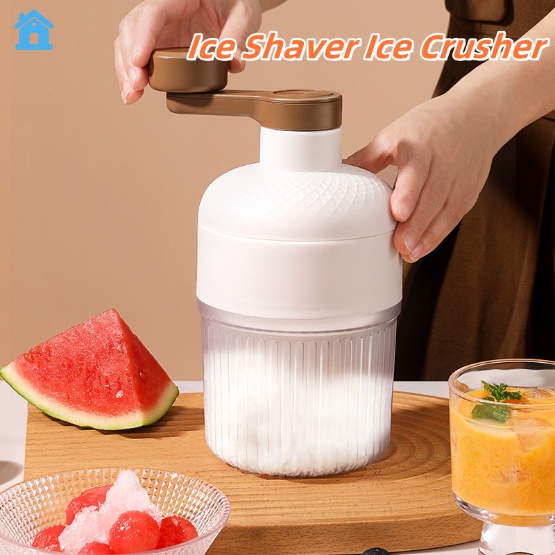 Manual Ice Shaver Ice Crusher Summer Office Home Hand Crank Ice Shaving ...