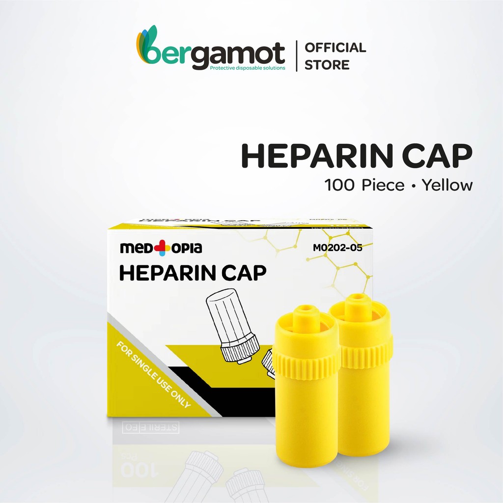 Medtopia Sterile Heparin Cap Yellow Instopper - 100 pcs | Shopee Malaysia