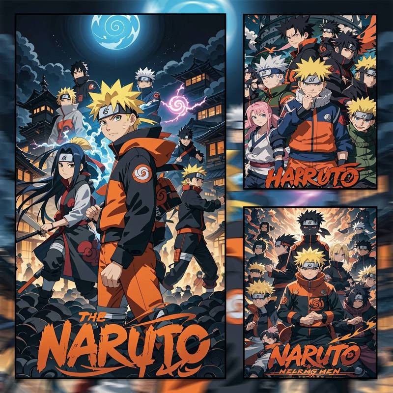 Epic Ninja Battles Iconic Naruto Scenes - No Framed. Ignite Your Space ...