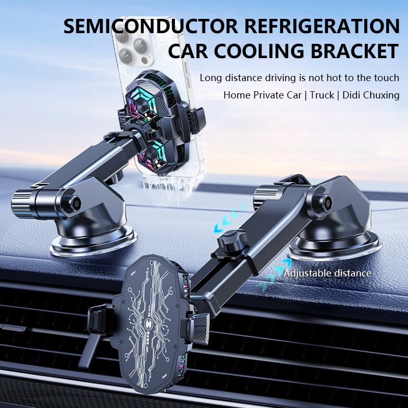 Vehicle Phone Holder with Semiconductor Cooler Dual-Core Powered ...