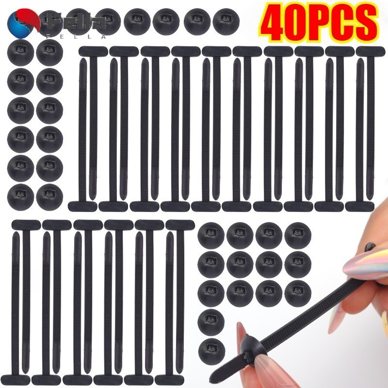 Automotive Cable Ties with Self-Locking Clip | 9cm Nylon Fasteners for ...