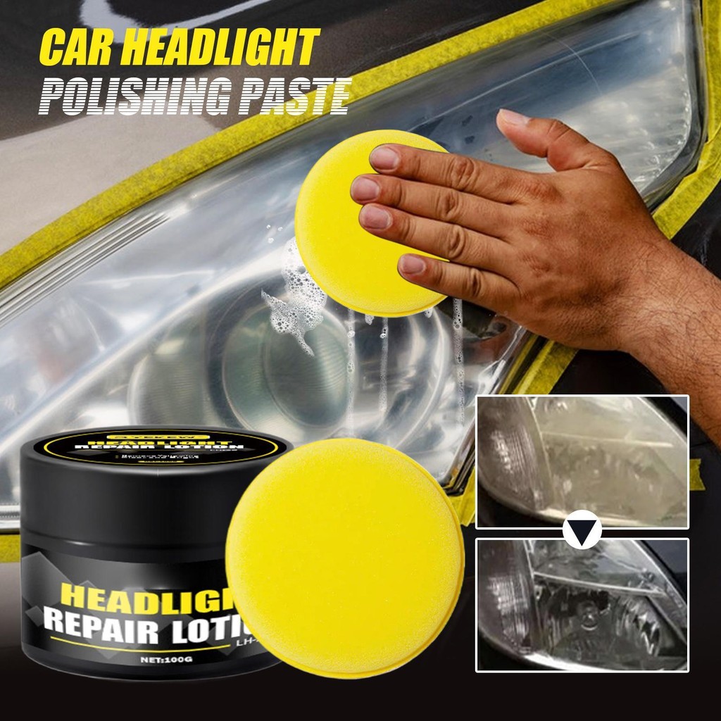 Car Headlight Polishing Paste Car Headlight Repair Cleaner Polish ...