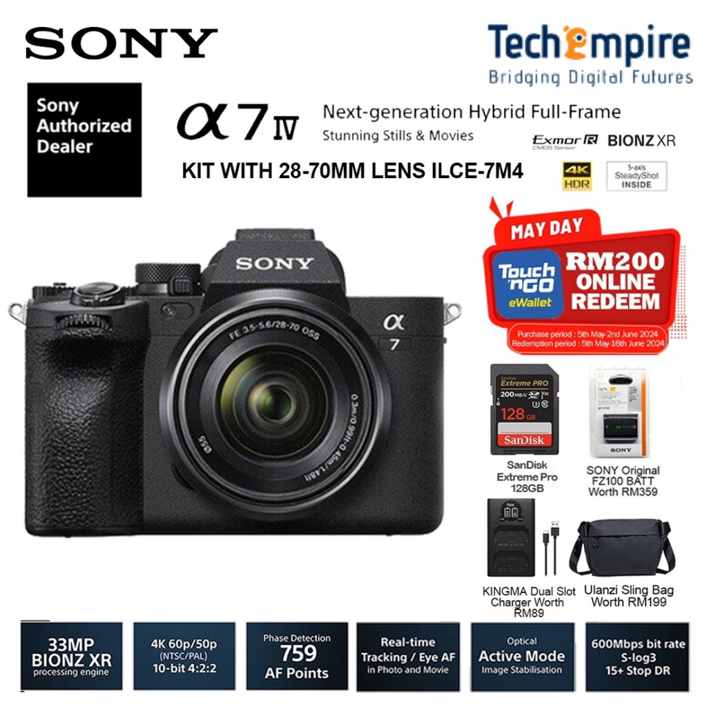 Sony A7MKIV A7MK4 A7 MKIV Hybrid Full Frame Camera | Shopee Malaysia