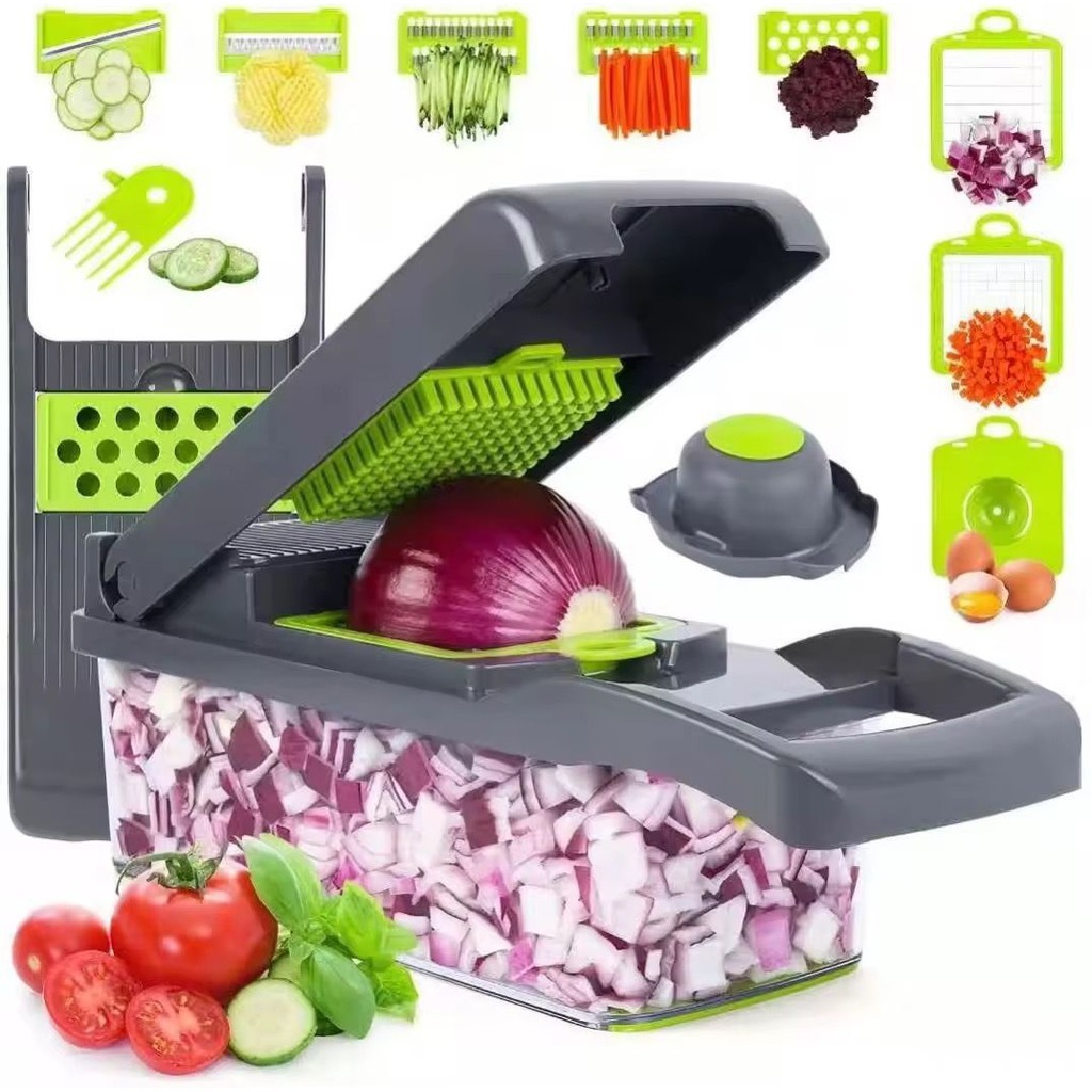 Vegetable Chopper 14 in1/16 in 1 Cutter Multifunctional Fruit Cutter ...