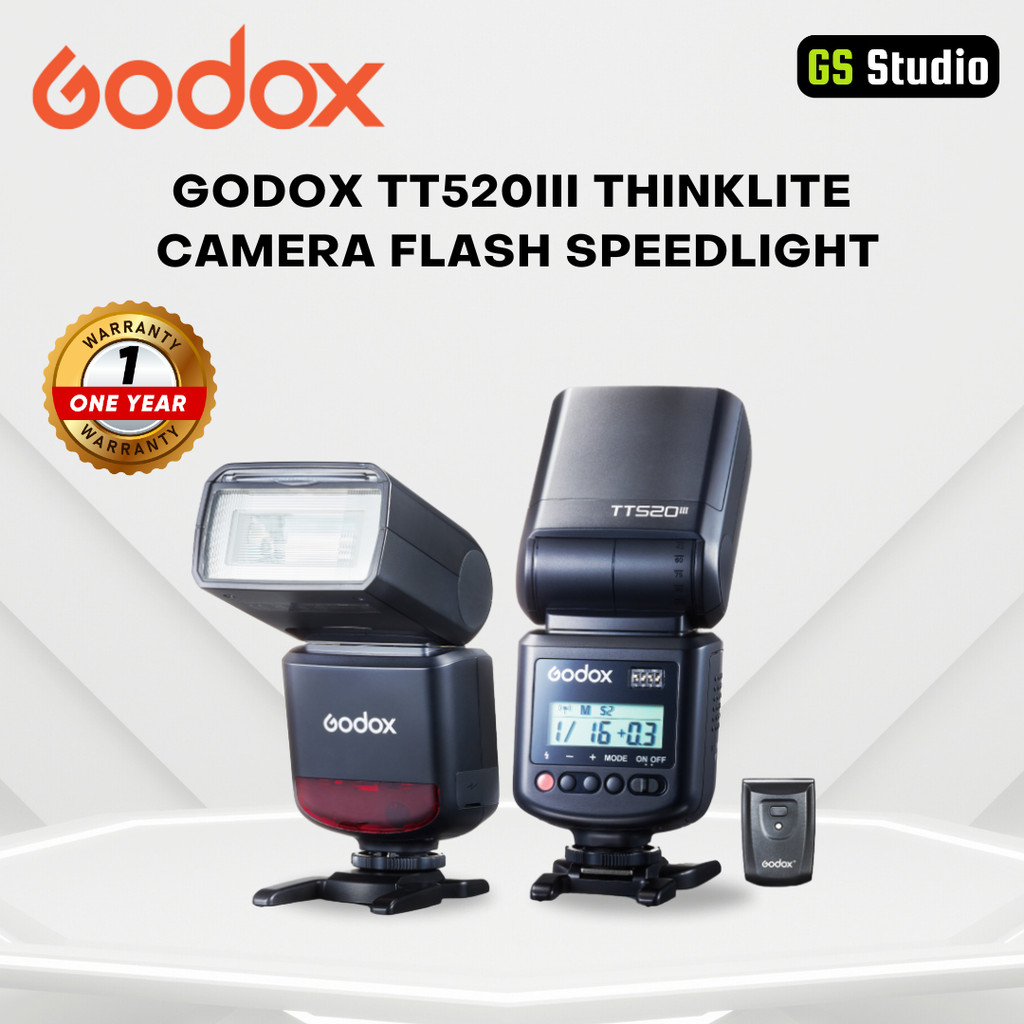 Godox TT520III THINKLITE Camera Flash Speedlite for Camera Sony Canon ...