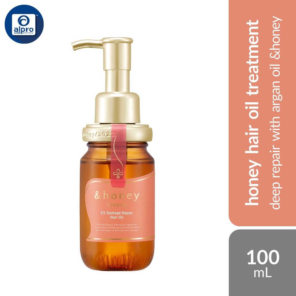 &honey Creamy EX Damage Repair Hair Oil 100mL | Deep Repair With Argan ...