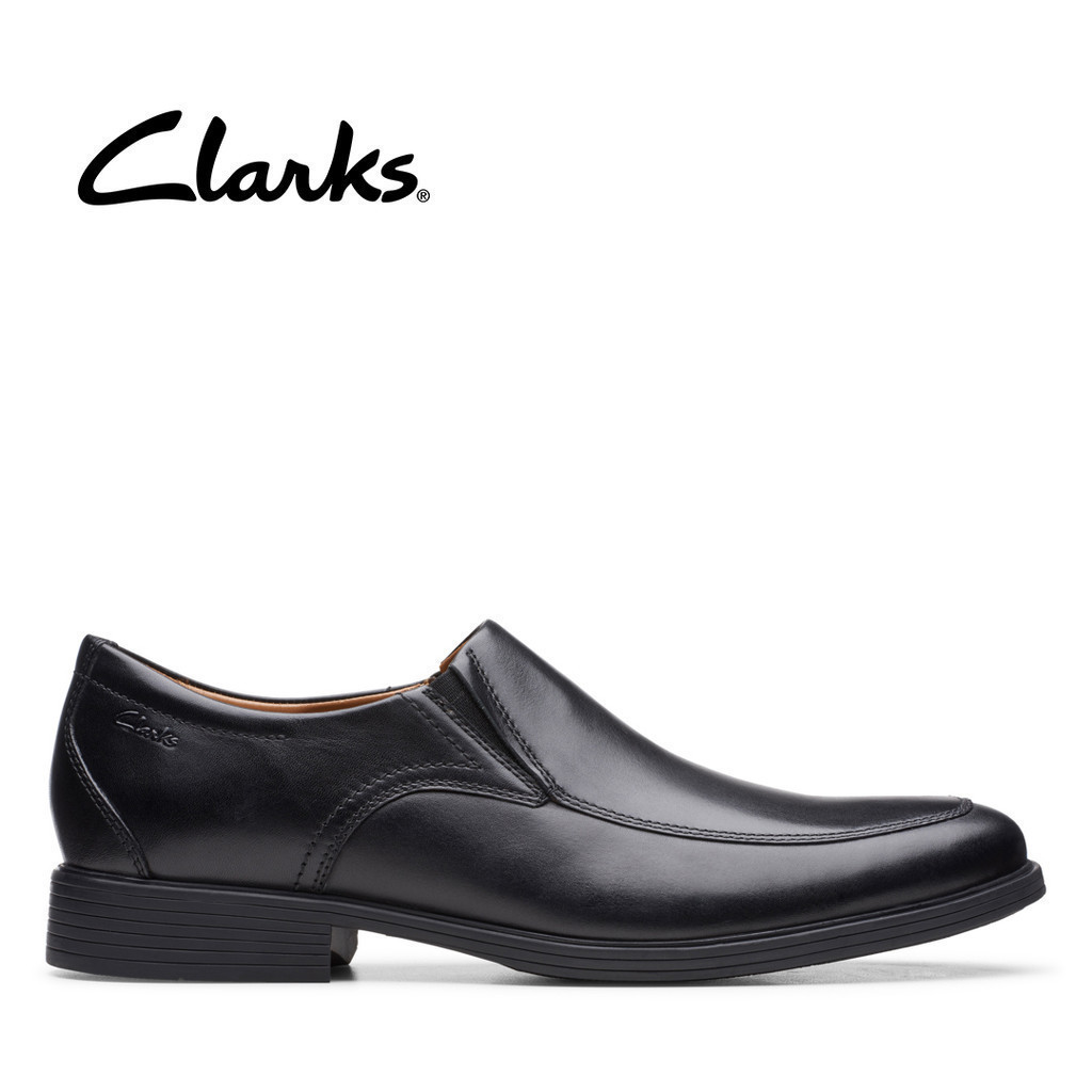 Clarks Mens Whiddon Step Black Leather Kasut Lelaki | Shopee Malaysia