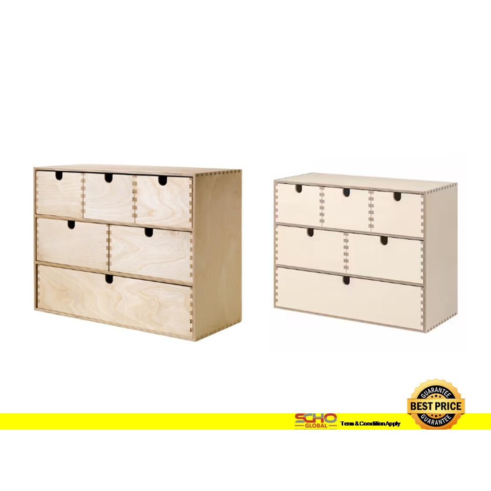 IKEA-MOPPE Mini chest of drawers, birch plywood, 42x18x32 cm | Shopee ...
