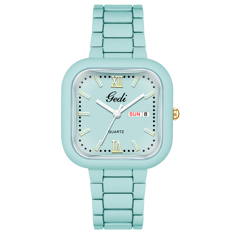 GEDI 62013 Simple Trendy Student Quartz Watch Calendar Steel Band ...