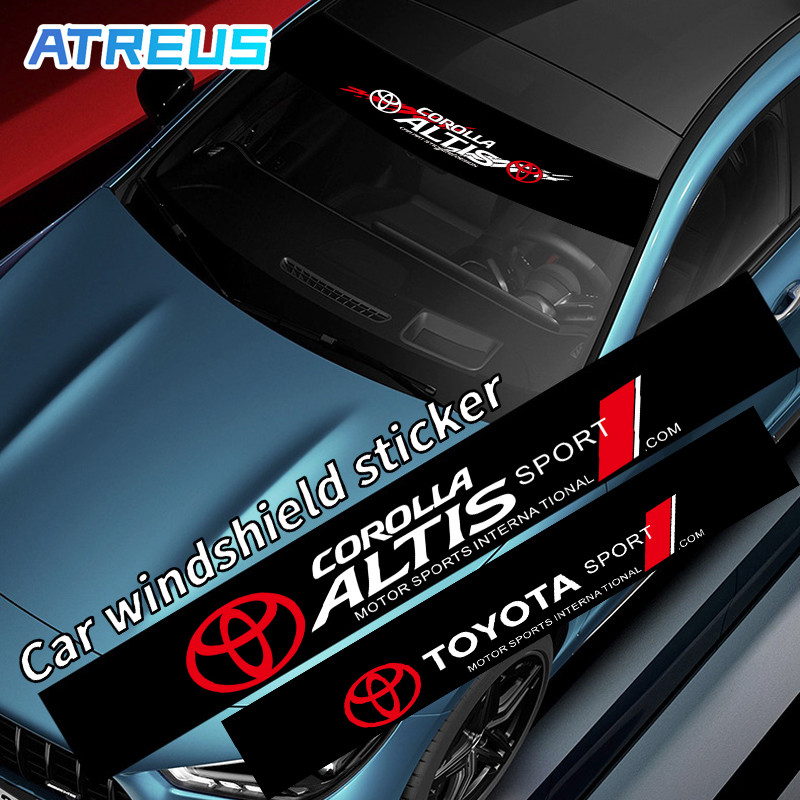 For Toyota Corolla Altis Car Front Windscreen Sticker Windshield ...