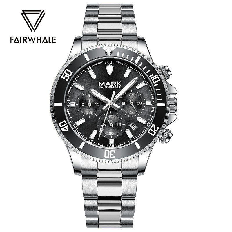 Mark Fairwhale Men's Watch Original Authentic Three-Eye High-End Green ...