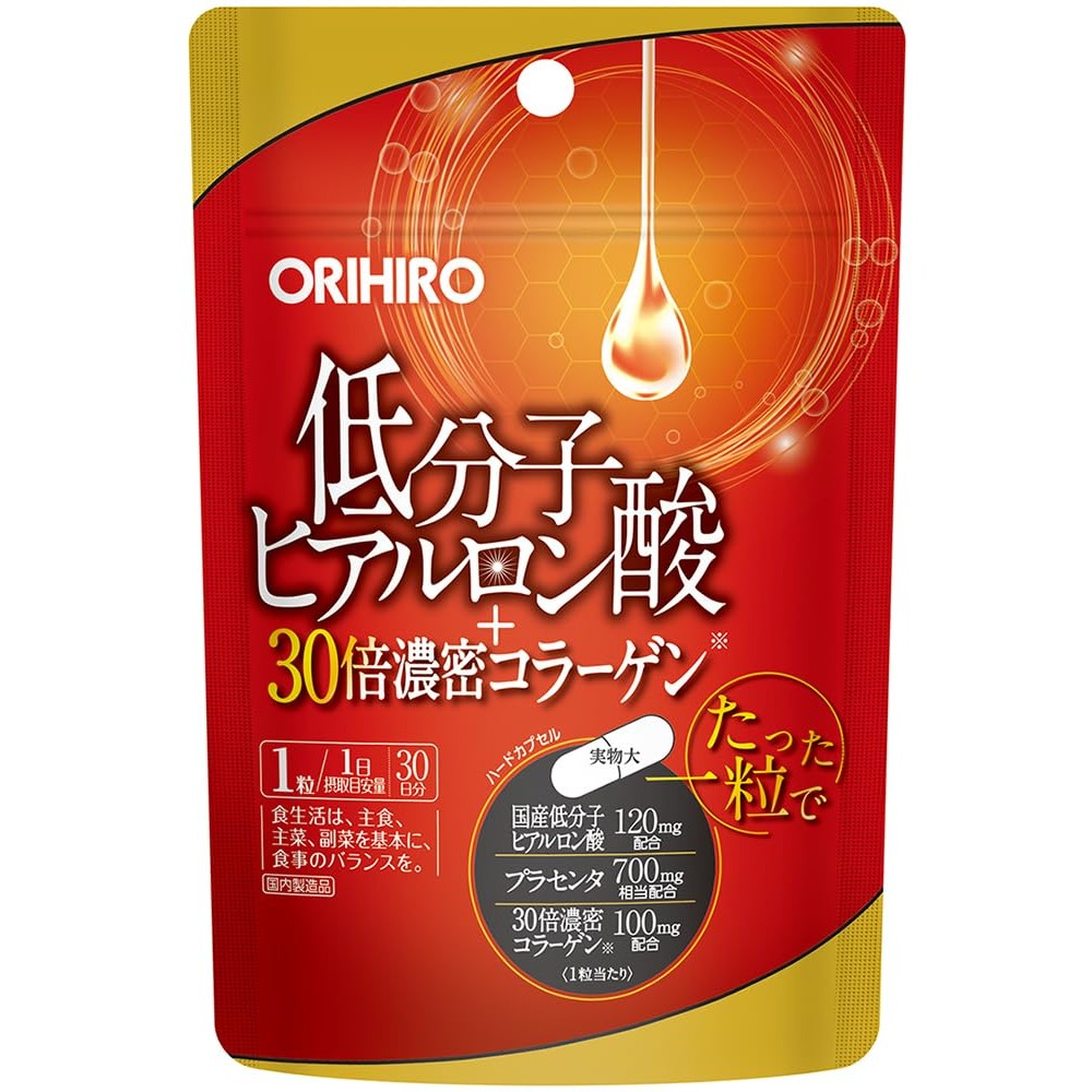 ORIHIRO Low molecular weight hyaluronic acid 30 times rich collagen 30 ...
