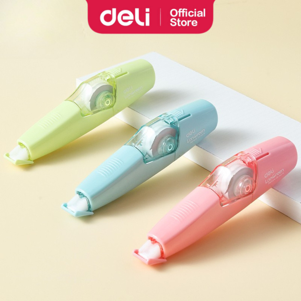 Deli LonGreen Correction Tape Pen Type (6m) Precision Application Made ...
